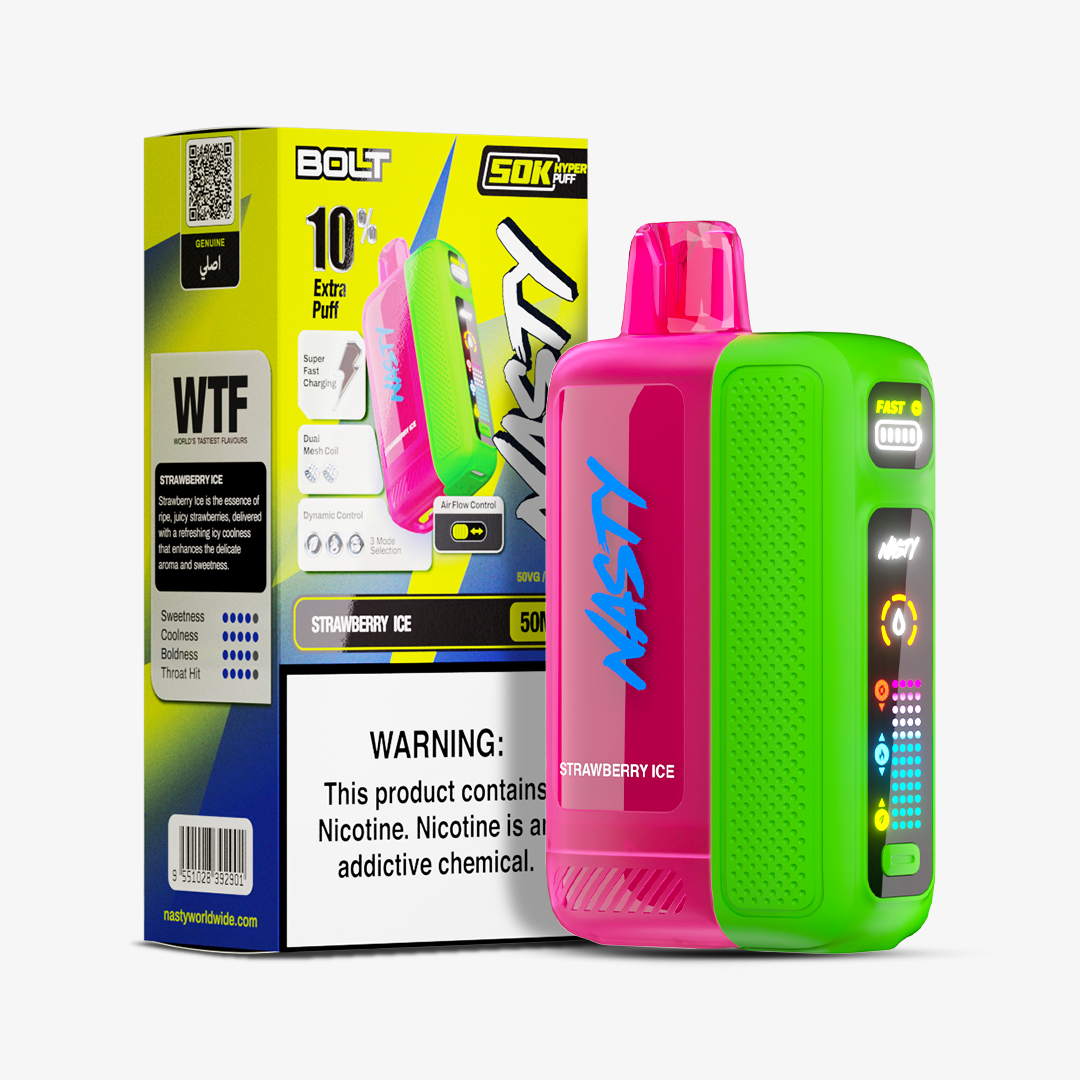 Nasty Bolt 50K Disposable Vape | Nasty Worldwide Wholesale